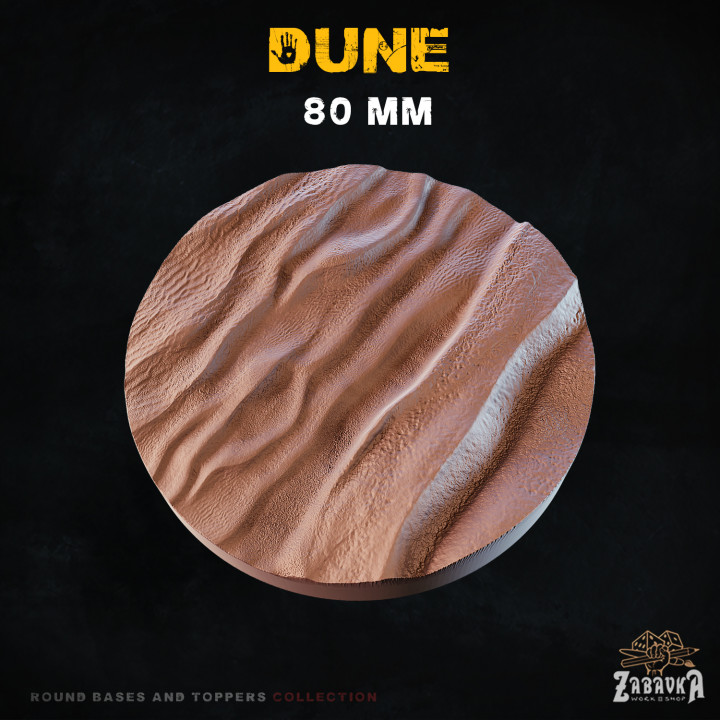 3D Printable Dune - Bases & Toppers (Full Set) by Zabavka Workshop