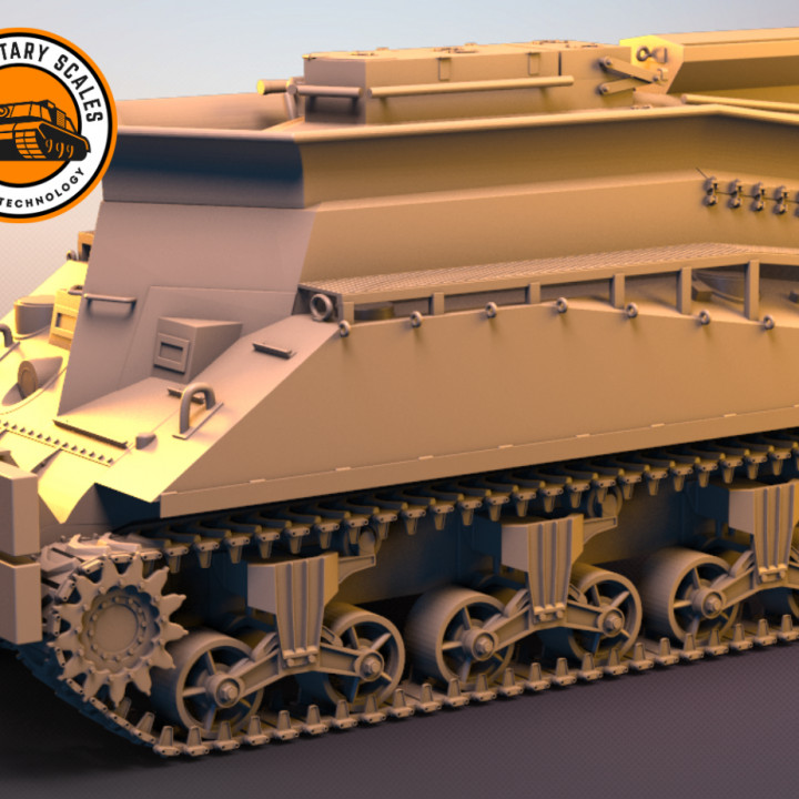 3D Printable Sherman BARV by MilitaryScales