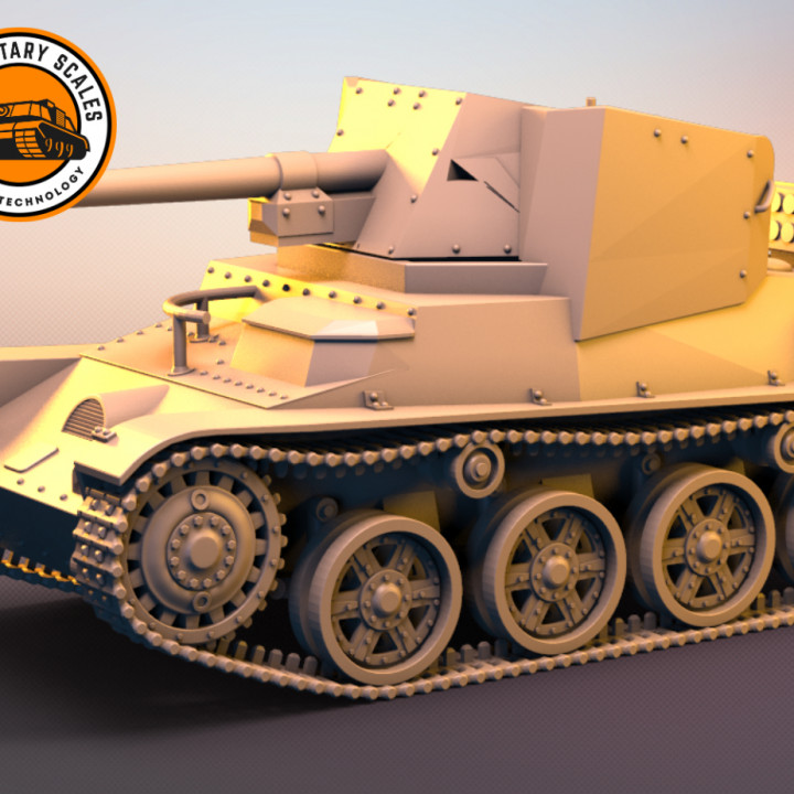 3D Printable Toldi Tank Destroyer by MilitaryScales