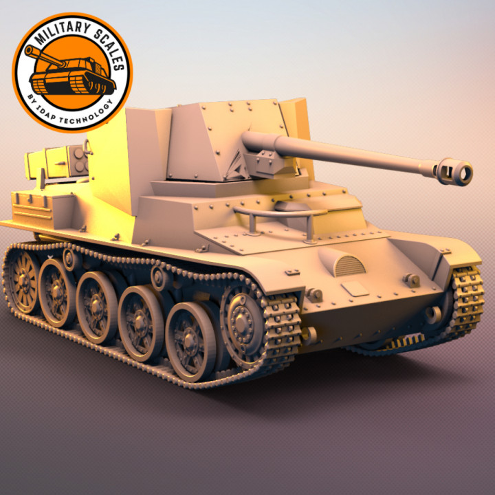 3D Printable Toldi Tank Destroyer by MilitaryScales