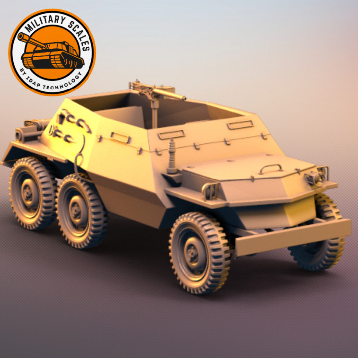 3D Printable T24 Scout Car by MilitaryScales