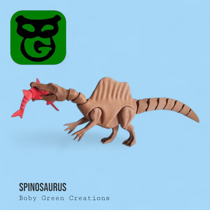 3D Printable Spinosaurus Flexi by Boby Green Creations
