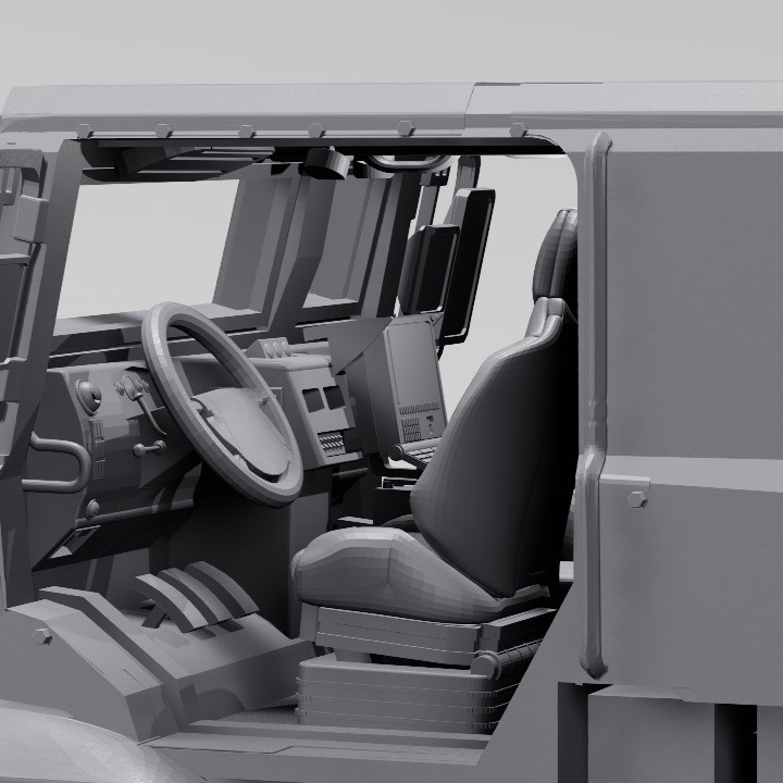 3D Printable Ceasar SPG NATO version, on Sherpa 5 6x6 chassis by The ...