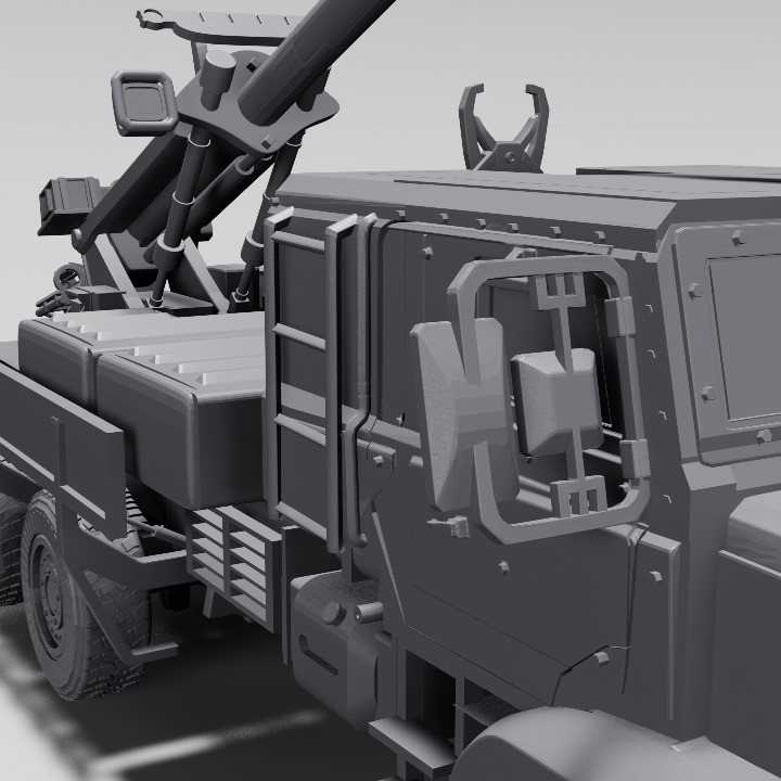 3D Printable Ceasar SPG NATO version, on Sherpa 5 6x6 chassis by The ...