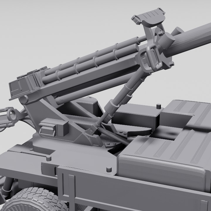 3D Printable Ceasar SPG NATO version, on Sherpa 5 6x6 chassis by The ...