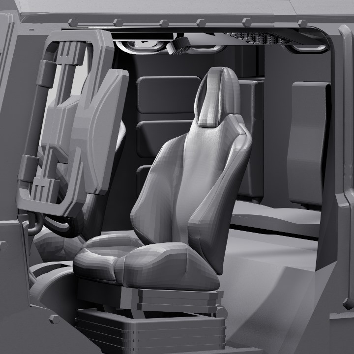 3D Printable Ceasar SPG NATO version, on Sherpa 5 6x6 chassis by The ...