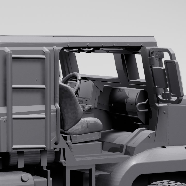 3D Printable Ceasar SPG NATO version, on Sherpa 5 6x6 chassis by The ...