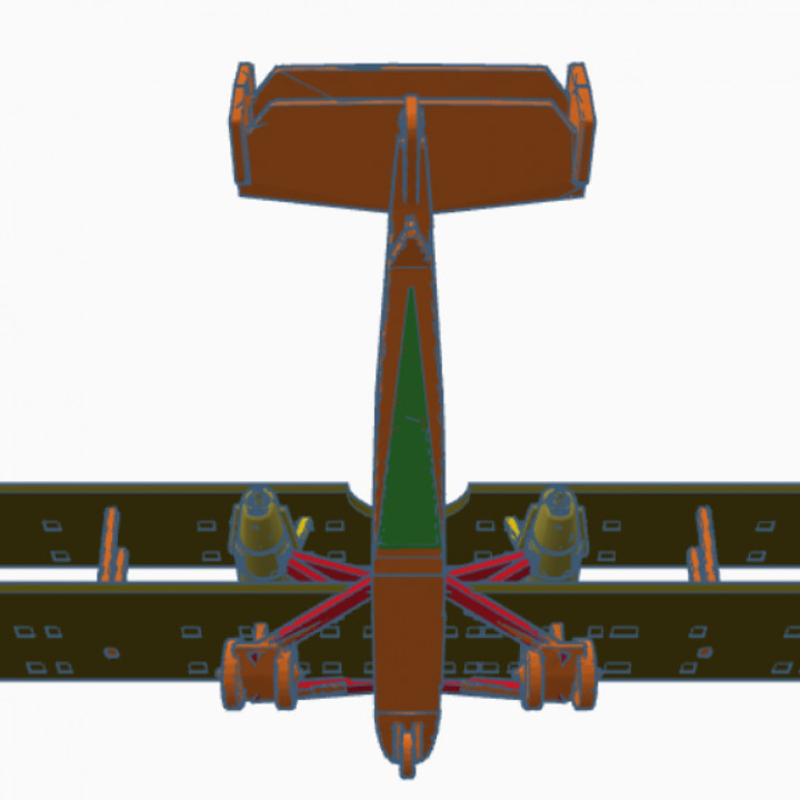 3D Printable zeppelin-staaken r.xiva WWI/WW1 Bomber by Joshua Butler