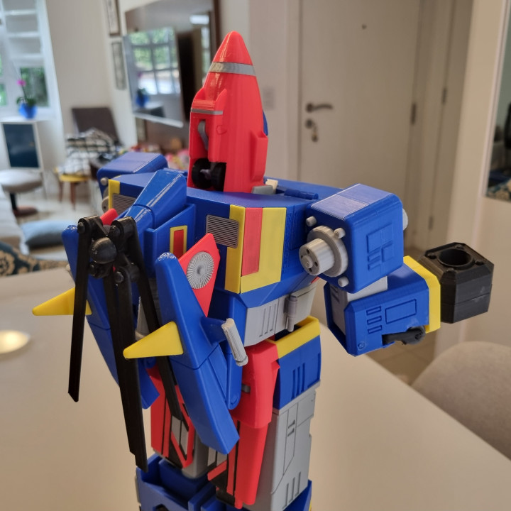 3D Printable Change Robo - Changeman by Eduardo Germani Martins