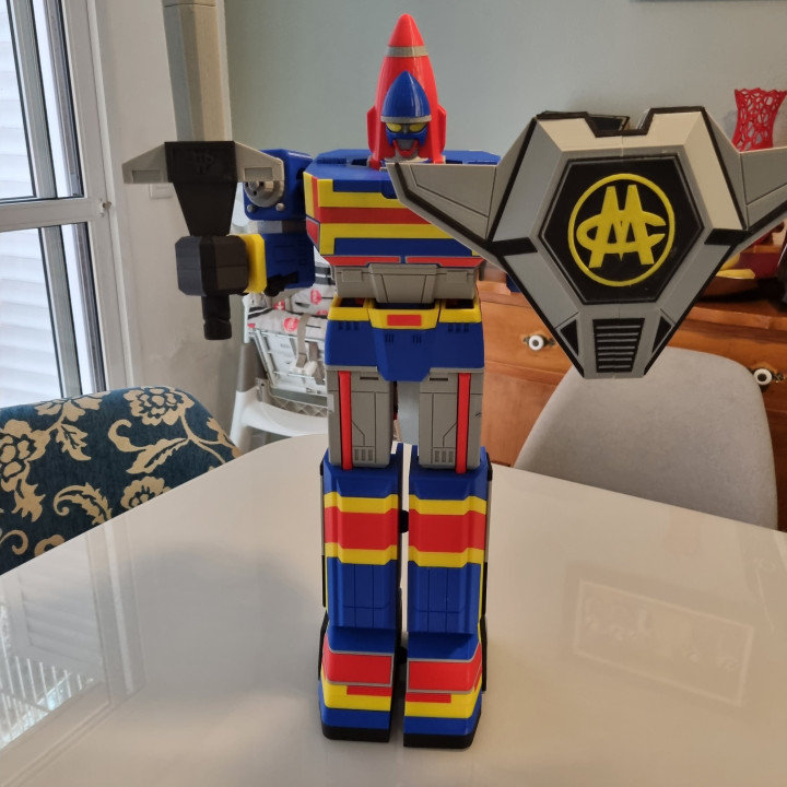 3D Printable Change Robo - Changeman by Eduardo Germani Martins