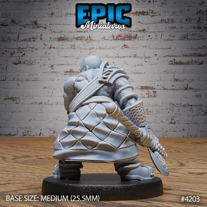 3D Printable Dwarf Tribe Set A / Dwarfen Warrior / Mysterious Halfling / Mountain Guard / Mine ...