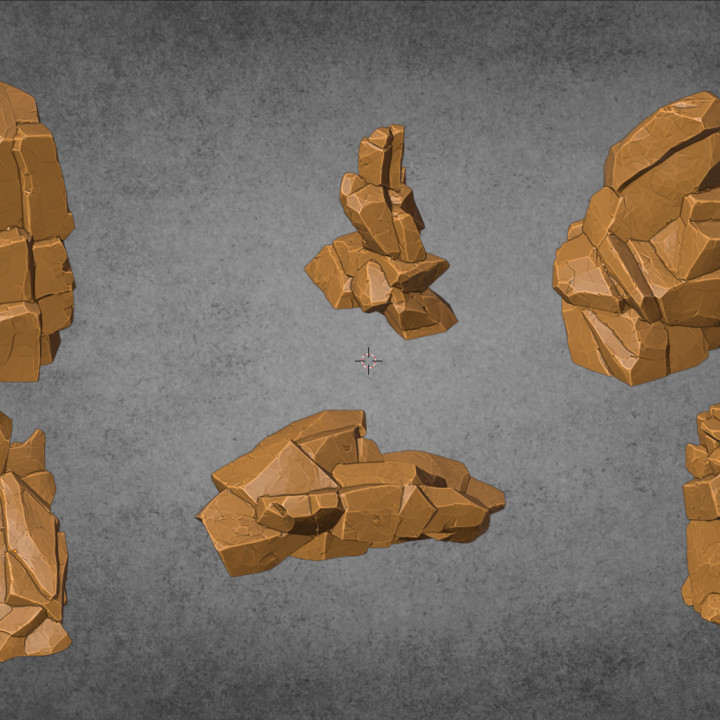 3D Printable Rocks by RFIPRINTS