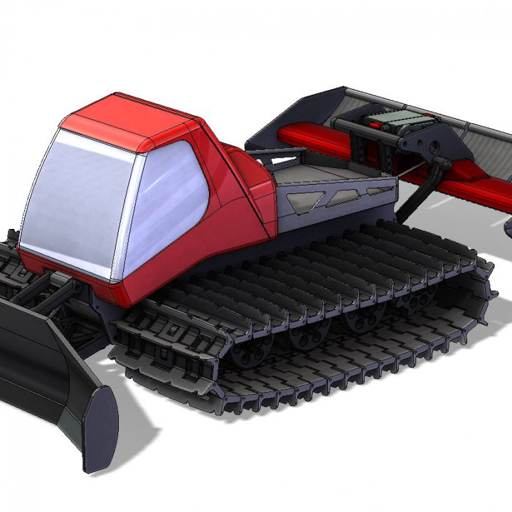 3D Printable RC MINI DRIFTER SNOW CAT 1 by D Merritt