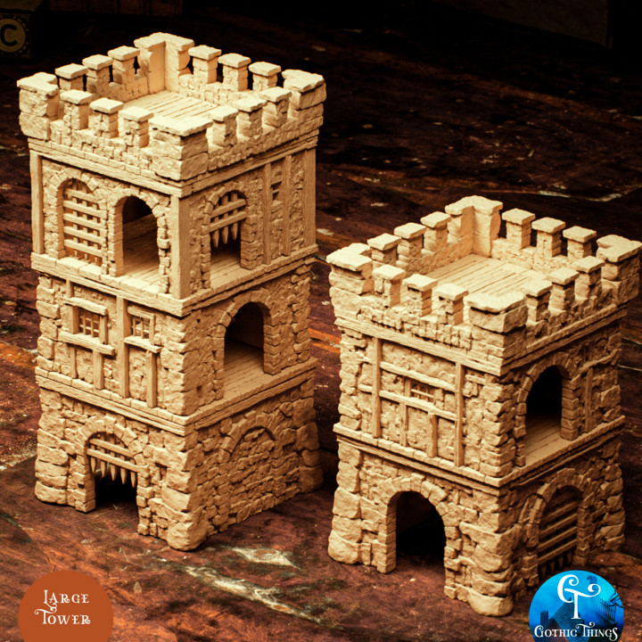 3D Printable Large Tower by Gothic Things