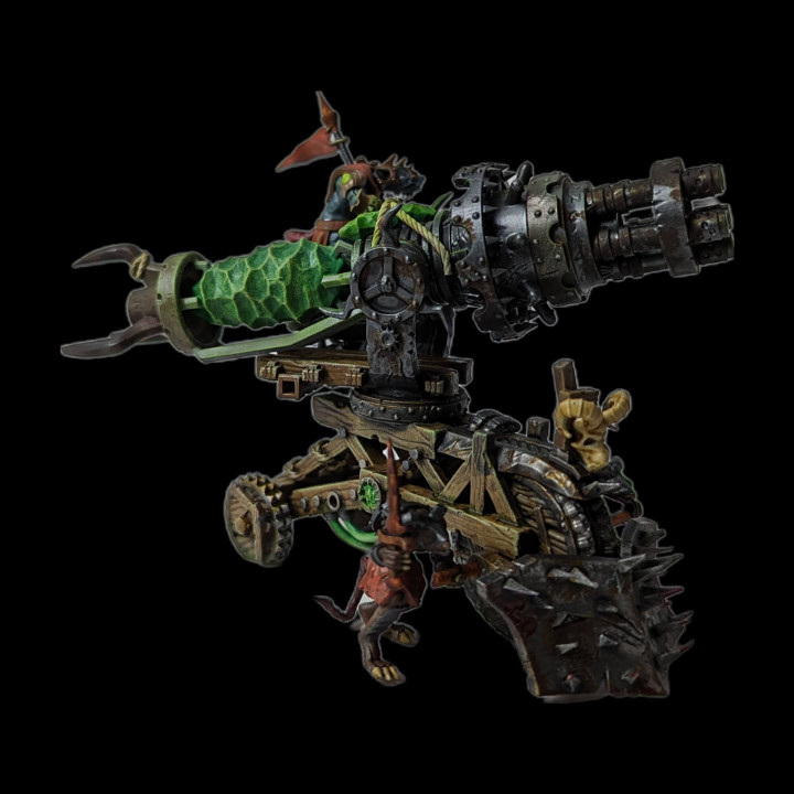 3D Print of Ratkin warp siege artillery cannon (Proxy fantasy miniature ...