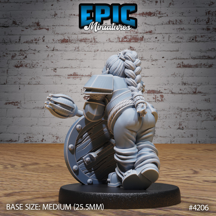 3D Printable Dwarf Tribe Set B / Dwarfen Warrior / Mysterious Halfling / Mountain Guard / Mine ...