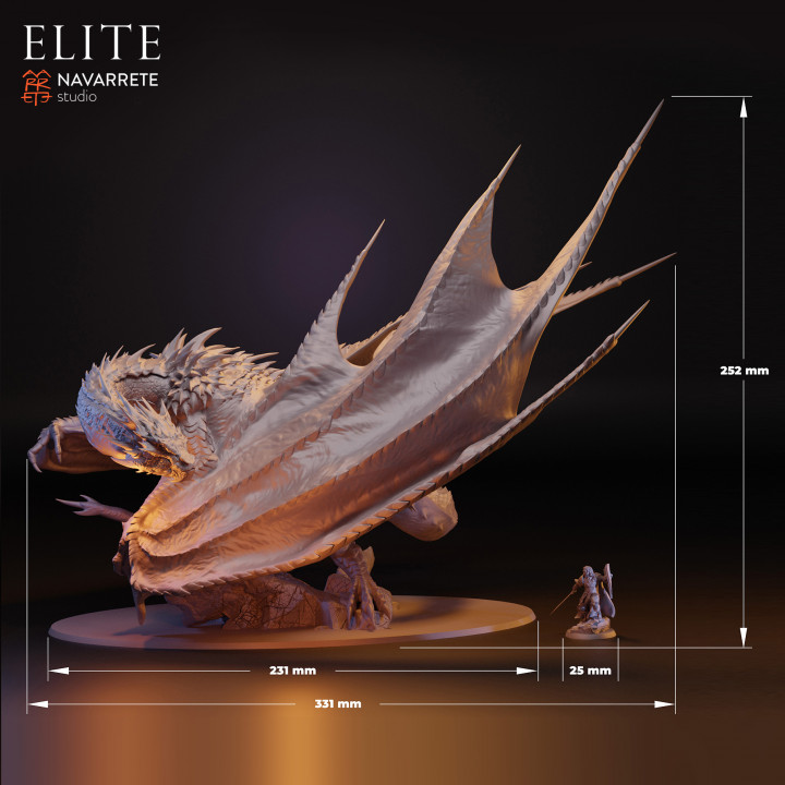 3D Printable Smarok, the dragon of greed by Navarrete Studio
