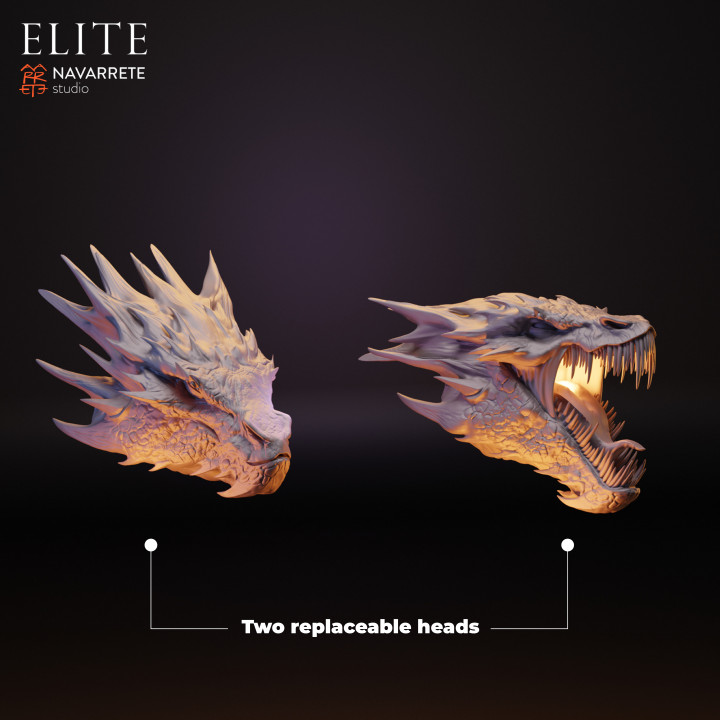 3D Printable Smarok, the dragon of greed by Navarrete Studio