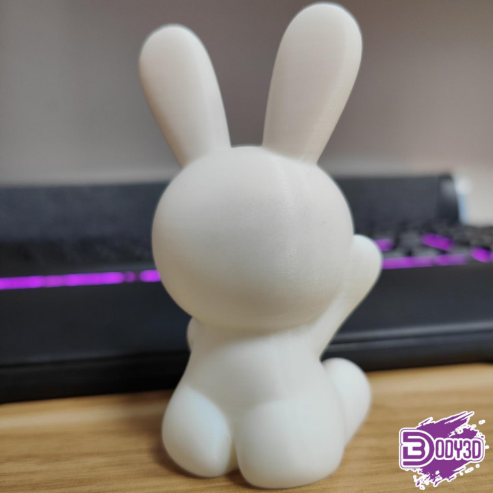 3D Printable Bunny with Big Booty by BODY3D