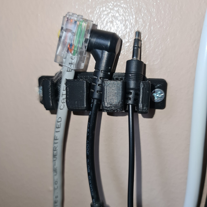 3D Printable Cable Tidy by Wayne Jordan