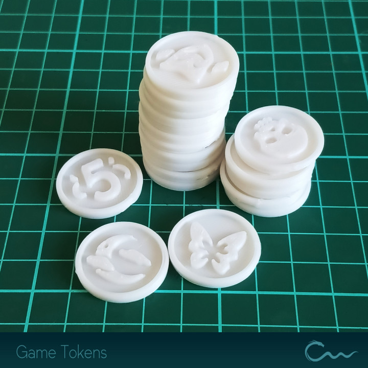 3D Printable Game Tokens by The Cape Wyrm