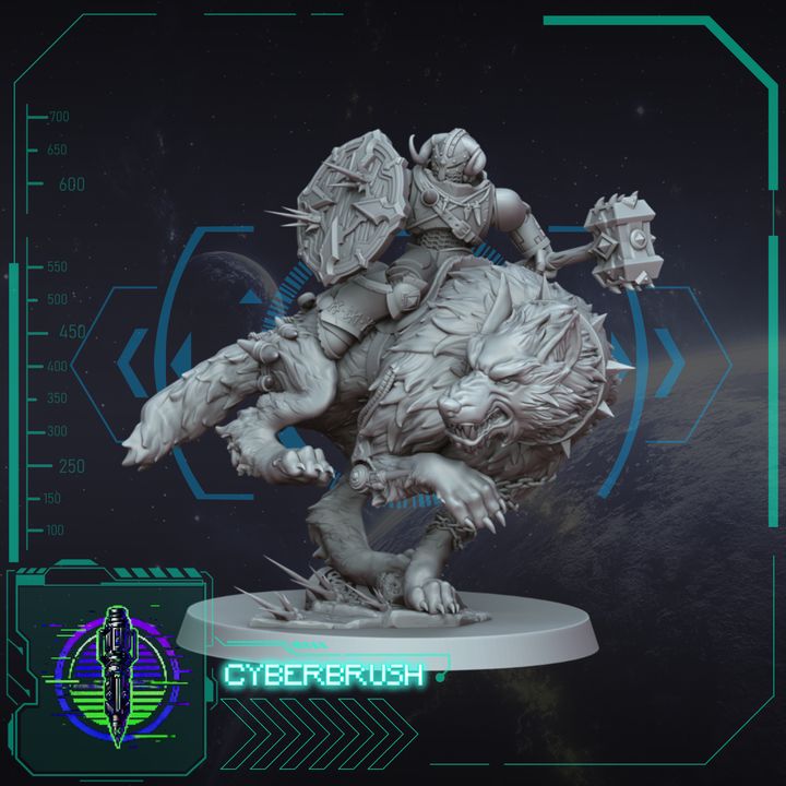 3D Printable StormWolf Rider 3 by Cyberbrush
