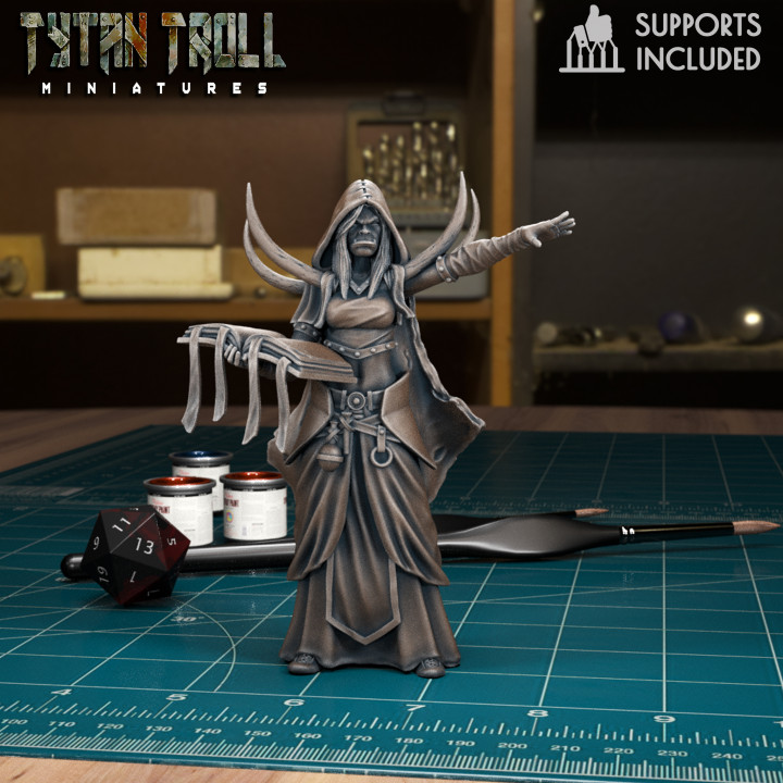 3D Printable DnD Heroes Mages Female Bundle [Pre-Supported] by ...