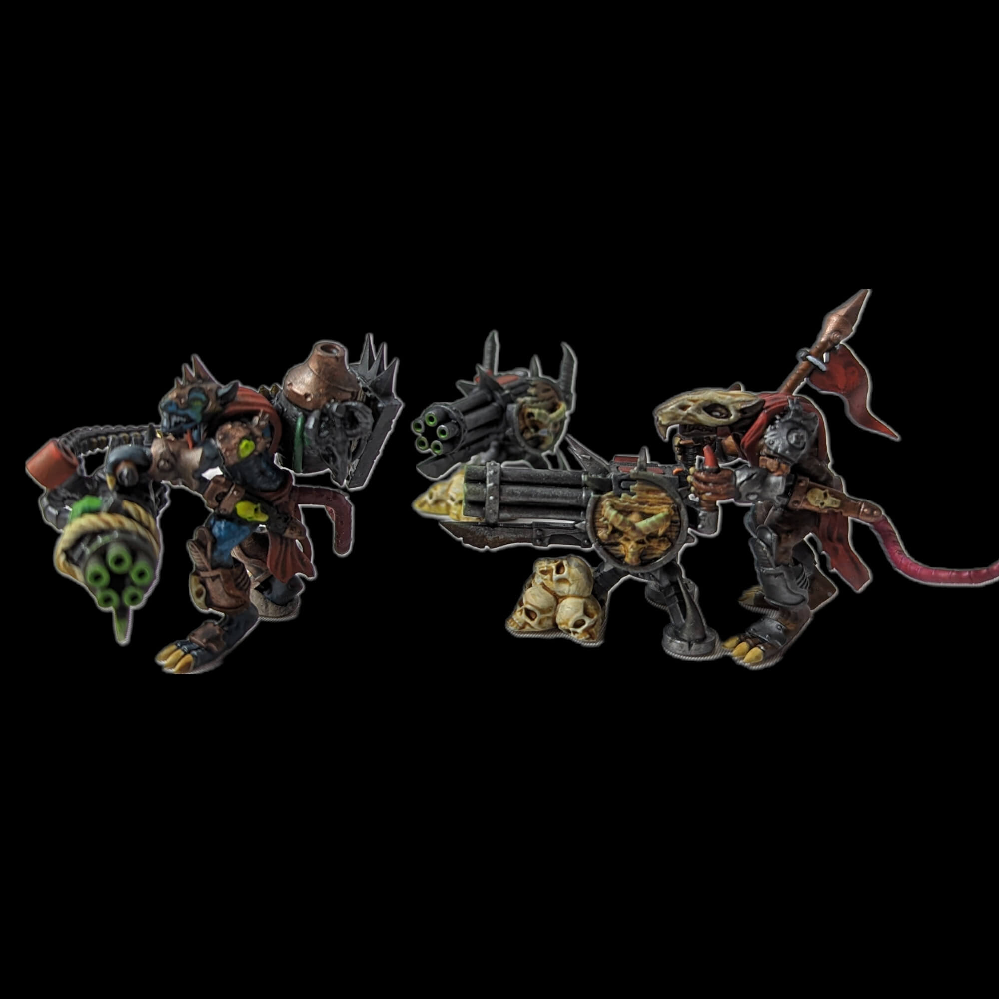 3D Printable Ratkin gatling gunner fantasy miniature (multiple models ...