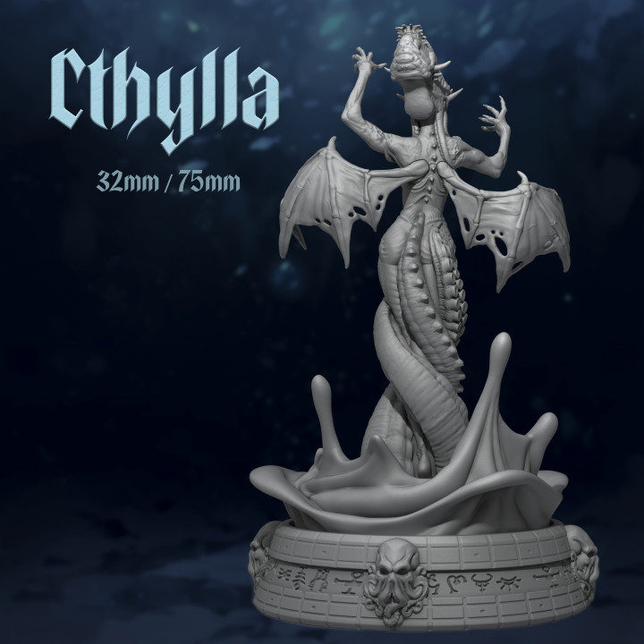 3D Printable Cthylla 32 and 75 by Dungeons & Maidens