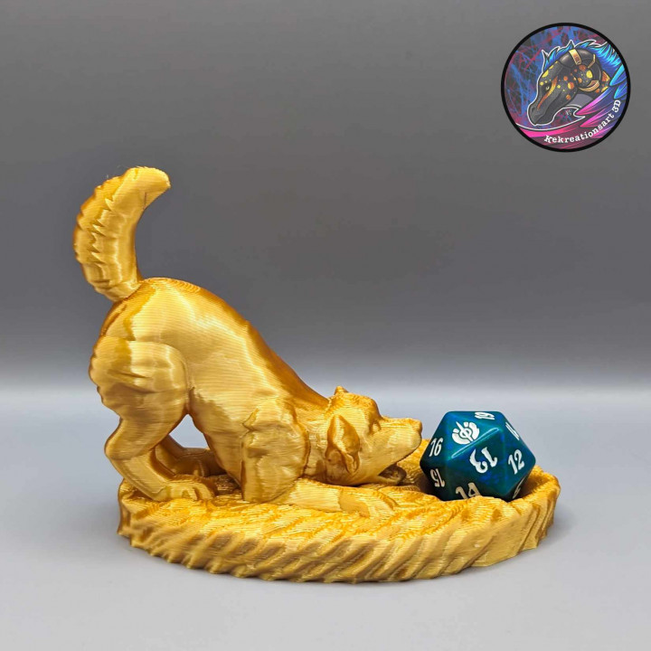 3D Printable Dog Dice Guardian by Kirsten M