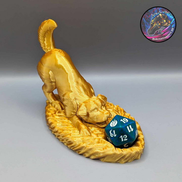 3D Printable Dog Dice Guardian by Kirsten M
