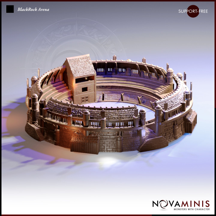 3D Printable BlackRock Arena Complete Pack by NOVAMINIS