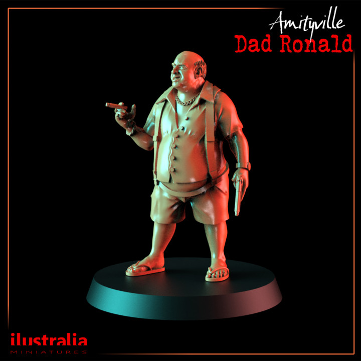 3D Printable Dad Ronald by ilustralia miniatures