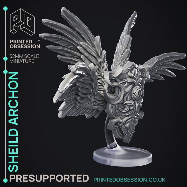 3D Printable Shield Archon - RP Item & Summon - PRESUPPORTED ...