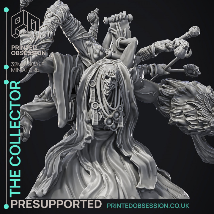 3D Printable The Collector - Boss Monster - PRESUPPORTED - Illustrated ...