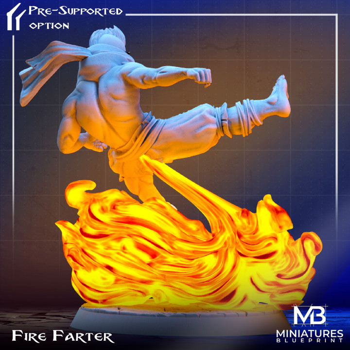 3D Printable Fire Farter - April Fool by Miniatures Blueprint
