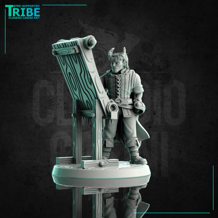 3D Printable (0199) Male human elf firbolg half-orc tiefling ...