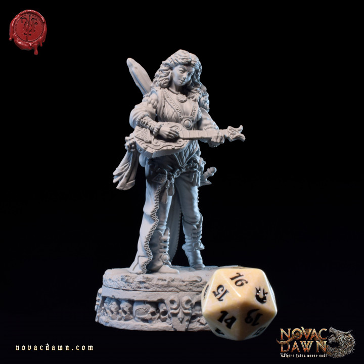 3D Printable Catriona - The Merrymaker - 75mm by Novac Dawn