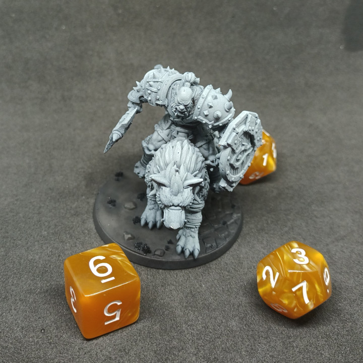 3D Printable WP - Welcome to the Barrens - Dire Wolf Rider A by Imagine ...