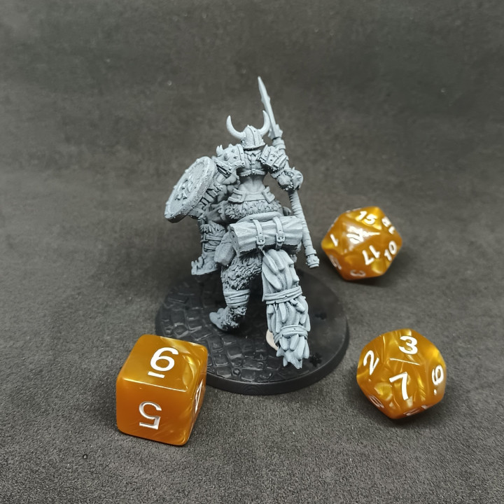 3D Printable Welcome to the Barrens - Dire Wolf Rider D by Imagine Minis