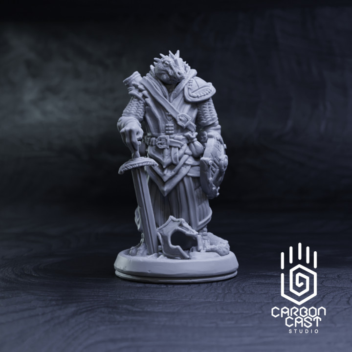 3D Printable LizardFolk Knight by CarbonCast
