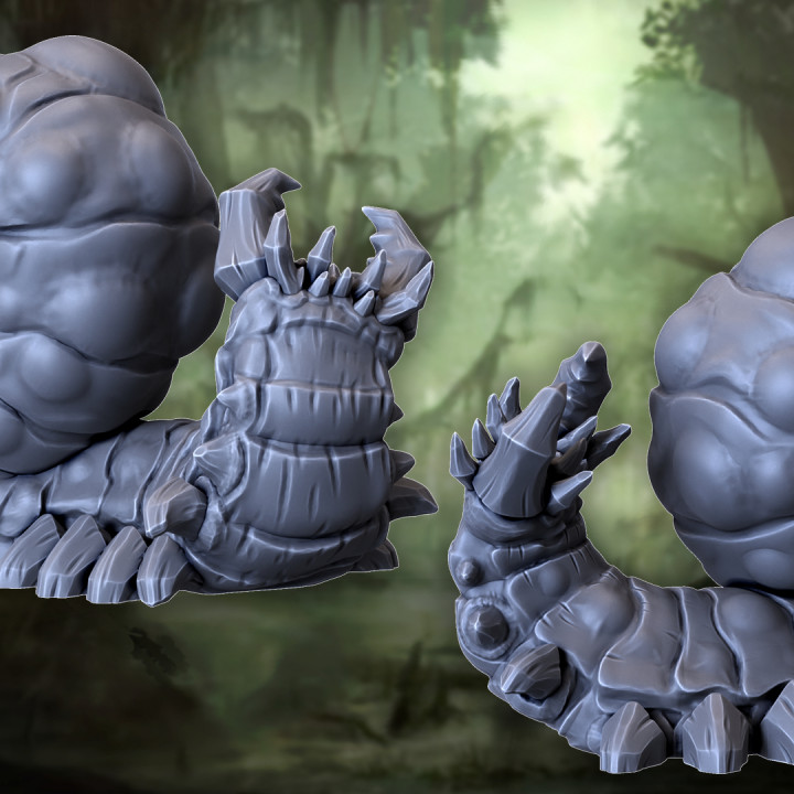 3D Printable Swamp Worm by Codex Universalis