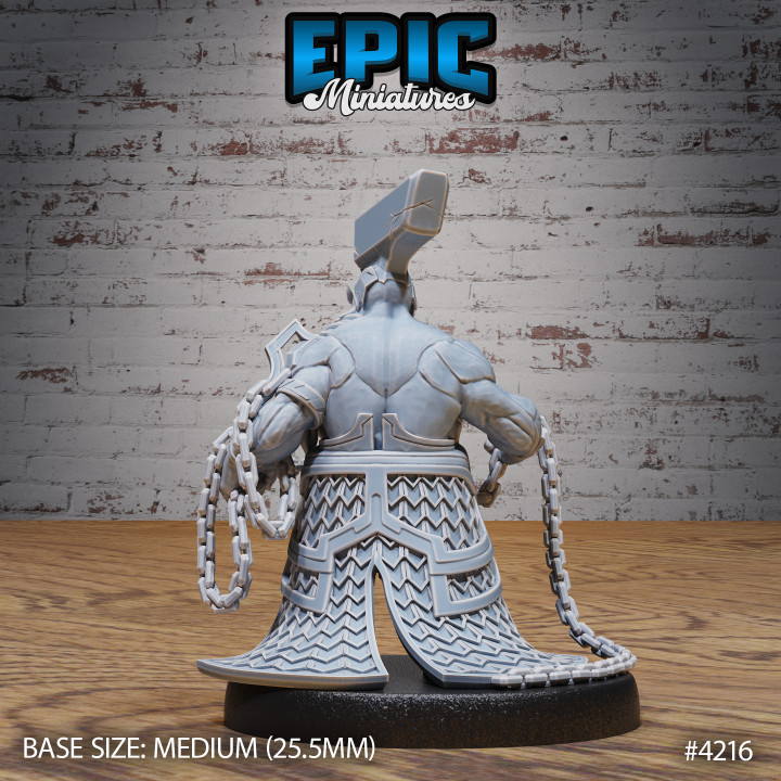 3D Printable Cursed Dwarf Lord Chain / Dwarfen Warrior / Mysterious ...