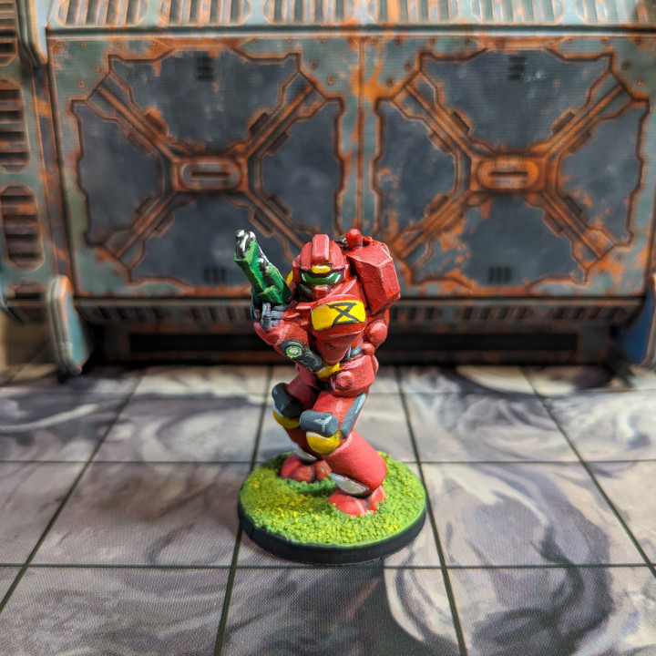 3D Printable 28mm Supportless Space Soldier Squad - 8 Poses by ...