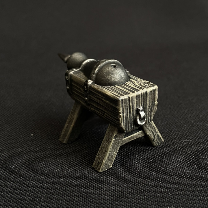 3D Printable Pot de Fer (Medieval Artillery) by Tiny Furniture