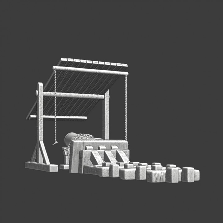 3D Printable Large medieval bombard with protection by Northern ...