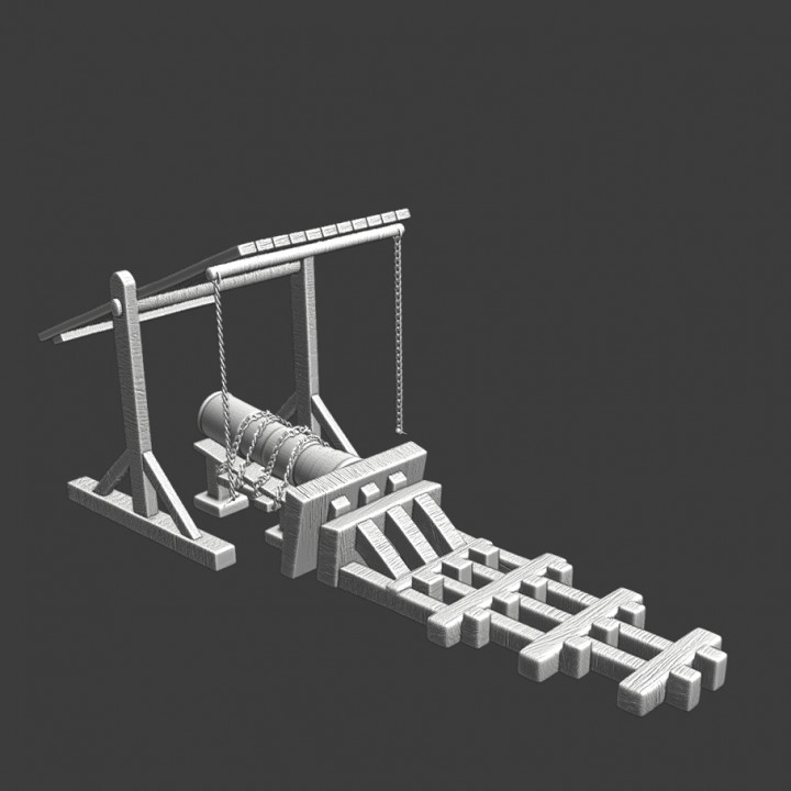 3D Printable Large medieval bombard with protection by Northern ...