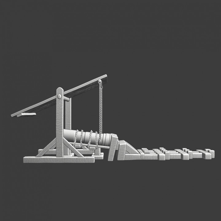 3D Printable Large medieval bombard with protection by Northern ...