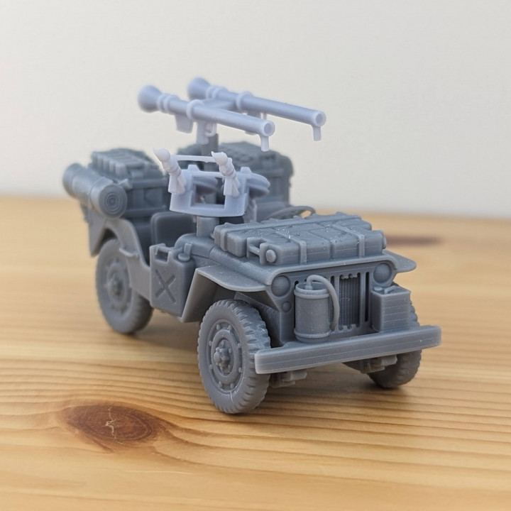 3D Printable Jeep SAS North Africa (UK, WW2) by Wargame3d