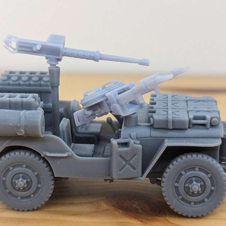 3D Printable Jeep SAS North Africa (UK, WW2) by Wargame3d